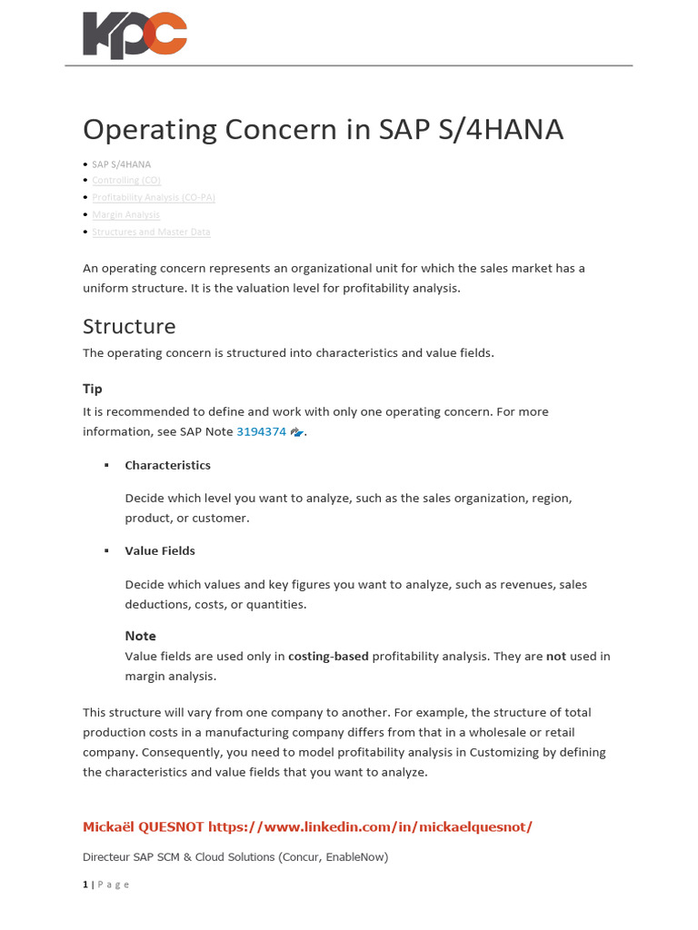 Operations Concern in SAP S - 4HANA | PDF | Currency | Valuation (Finance)