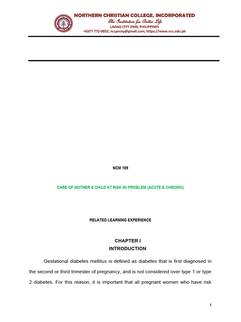 GDM Final Case Study | PDF | Gestational Diabetes | Medical Specialties