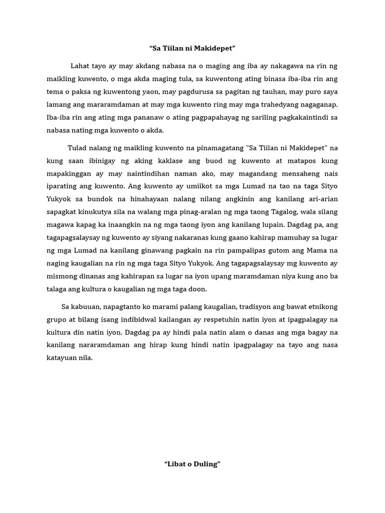 5 Reaction Paper | PDF