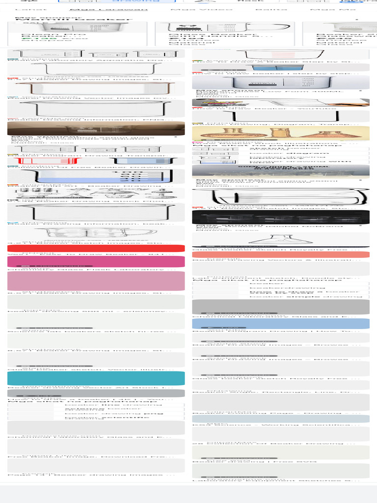 Glass Beaker Types and Drawings Guide | PDF