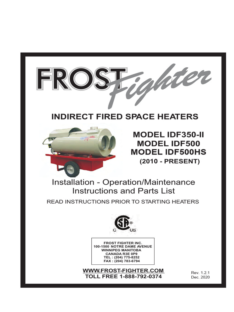 Frost Fighter Manual | Download Free PDF | Manufactured Goods ...