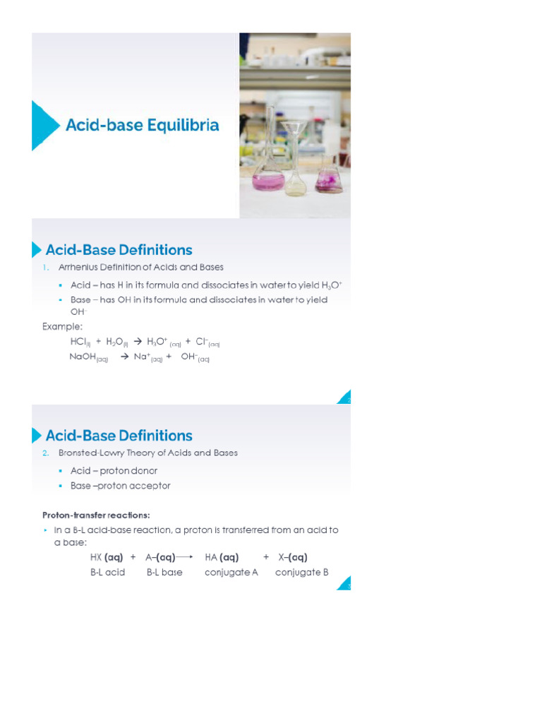 Acis Base Equilibrium PDF | PDF