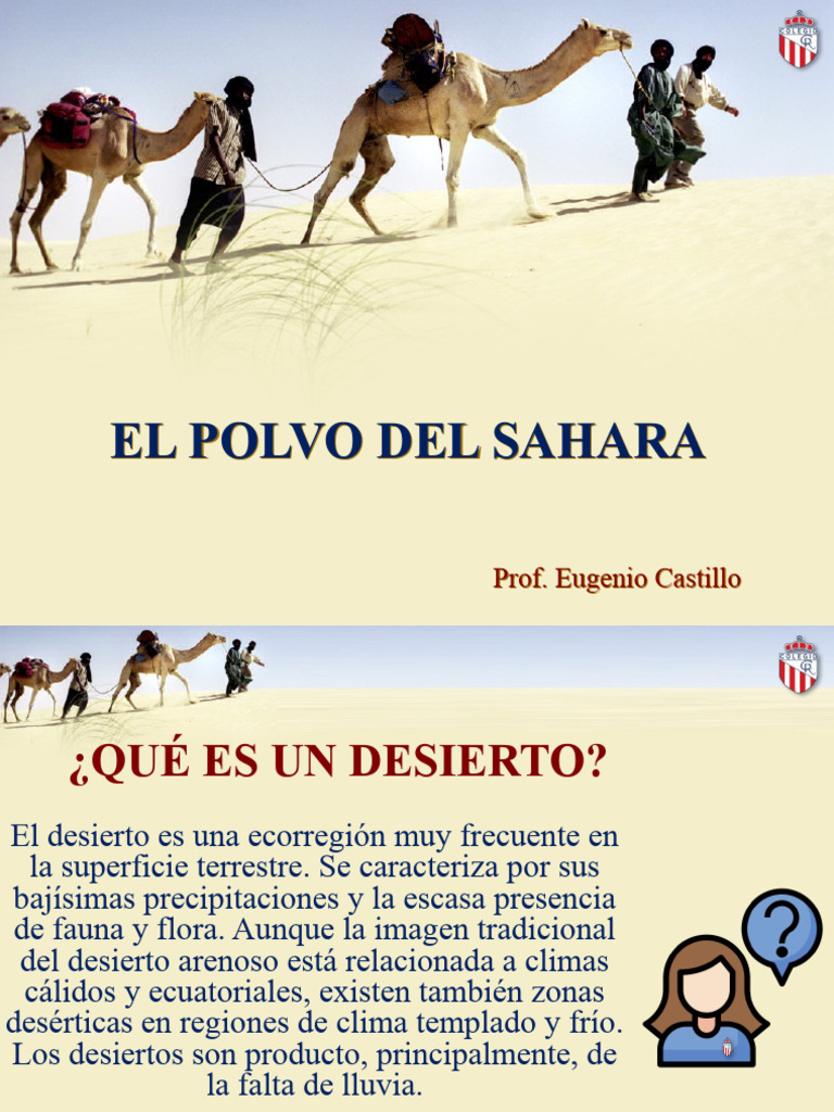 Efectos y prevención del polvo del Sahara | PDF | Desierto | Sáhara
