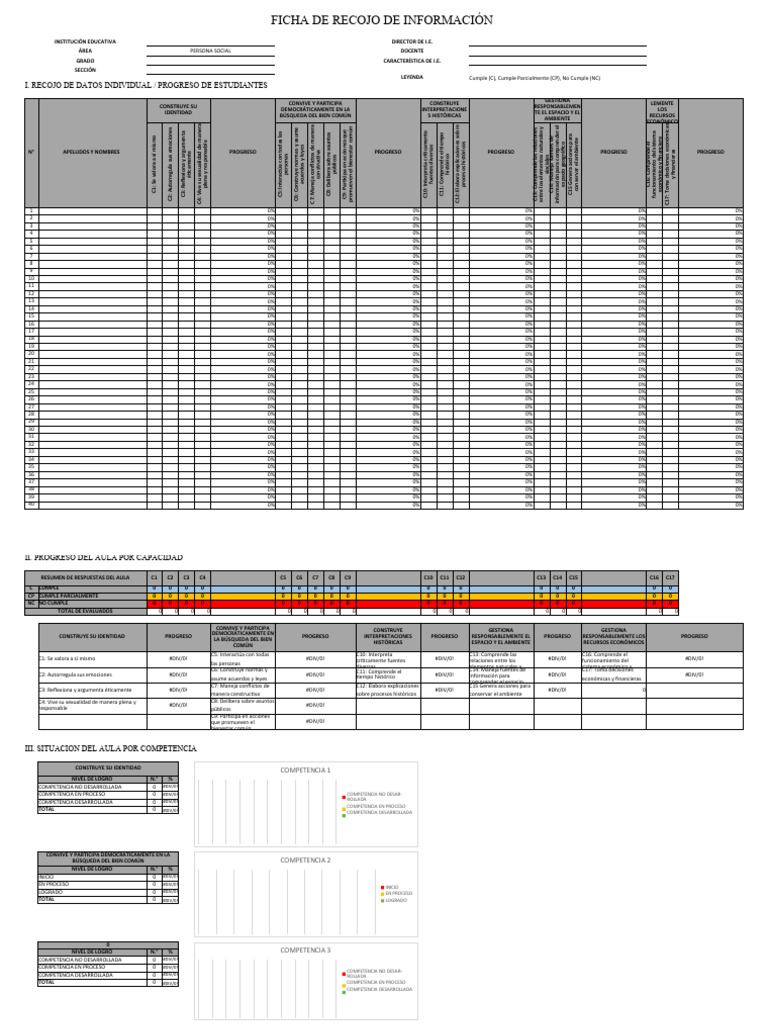 FICHA DE RECOJO DE INFORMACIÓN_PRIMARIA | PDF