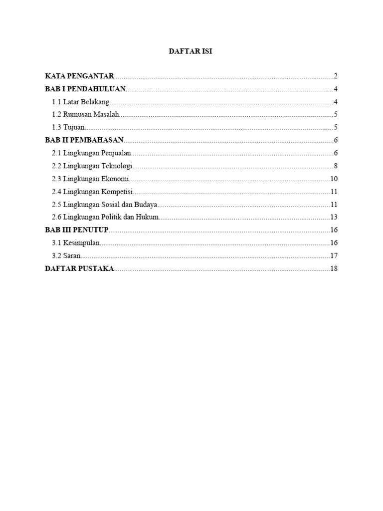 Lingkungan Manajemen Penjualan | PDF