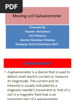 Moving Coil Galvanometer With Diagram | PDF