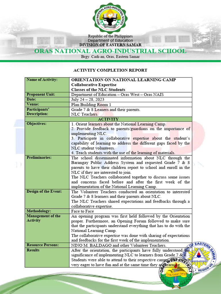 ACR_NLC 2023_W1 | PDF | Learning | Human Communication