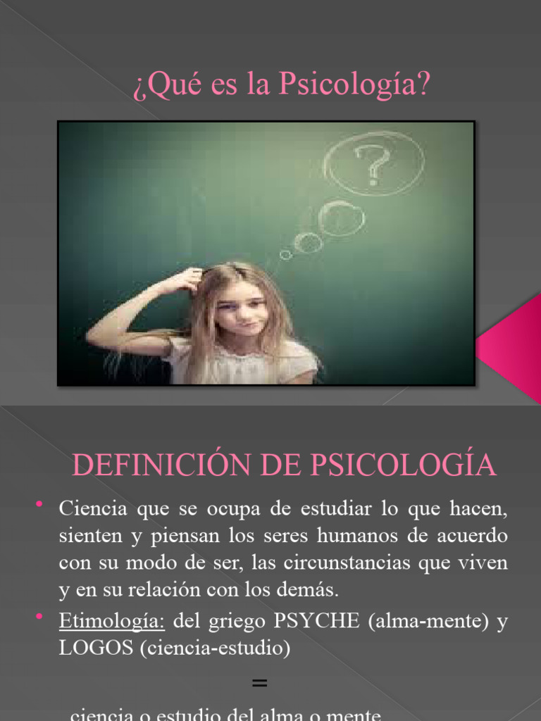 ¿Qué es la psicología_ | PDF | Sicología | Método científico