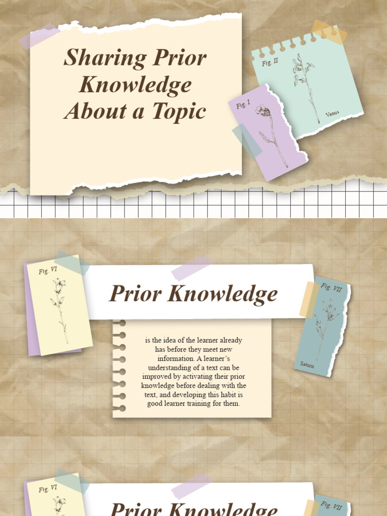 Prior Knowledge & Advance Organizers - Online Presentation | PDF | Pupa ...