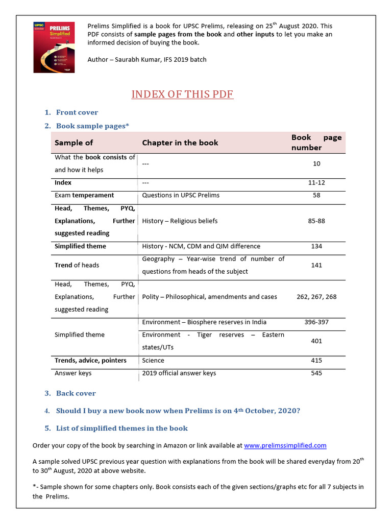 Sample Pages - Prelims Simplified | PDF | Knowledge | Cognitive Science