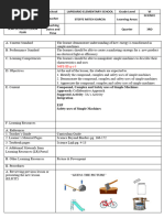 Grade 6 Science Lesson on Simple Machines | PDF | Educational ...