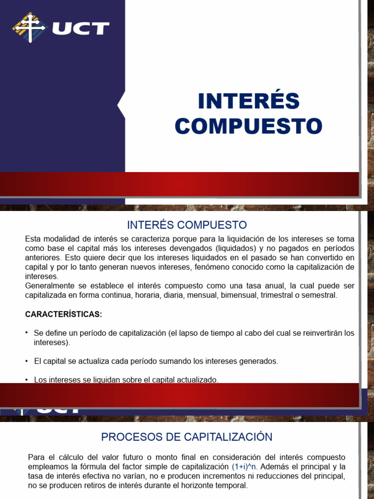 Interã S Compuesto | Descargar gratis PDF | Interés | Tasas de interés