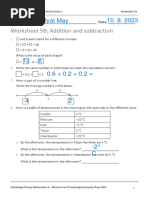P5 Average Worksheet | PDF
