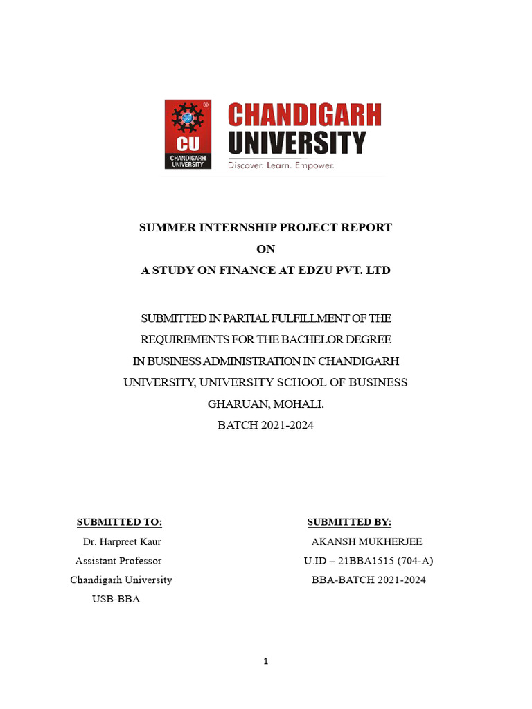 Final Summer Internship Project Report 2 | PDF | Sampling (Statistics ...