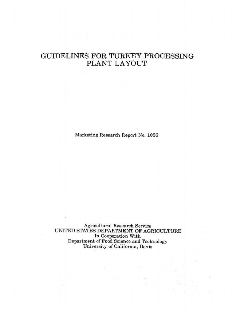 Guidelines For A Turkey Processing Layout | PDF | Refrigeration ...