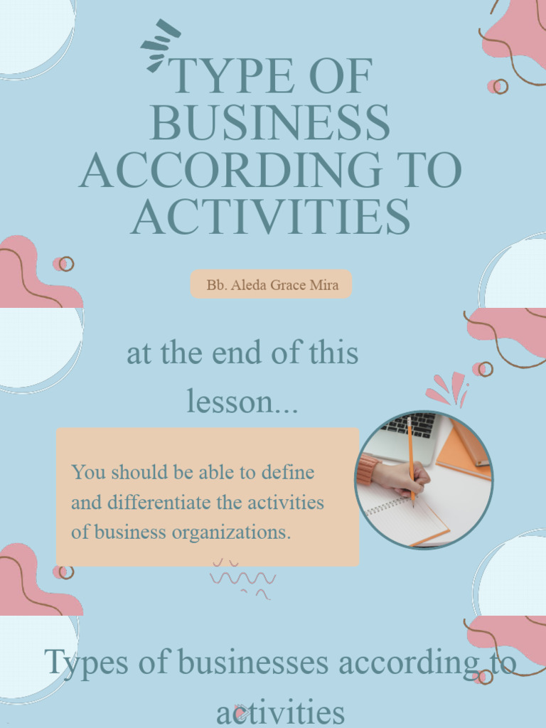 Types of Business Activities Explained | PDF