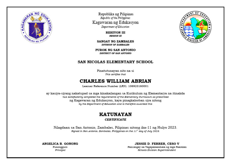 DIPLOMA-GRADE-6 | PDF