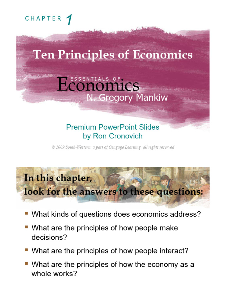Ten Principles of Economics Explained | PDF | Market (Economics ...