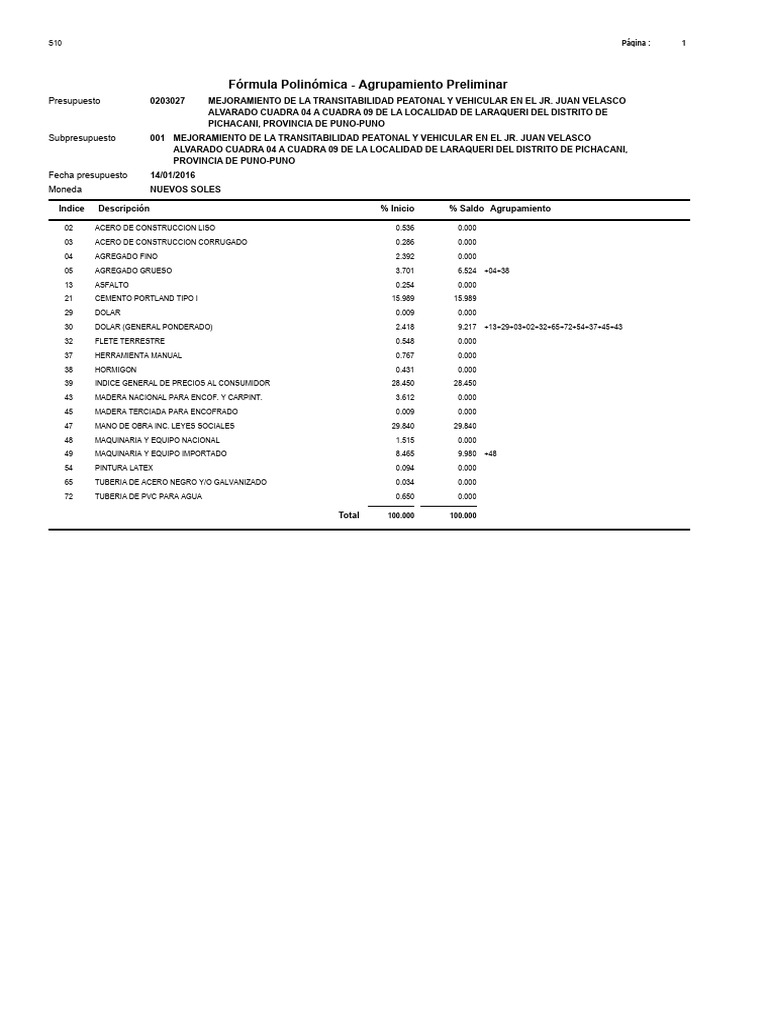 1.-Fórmula Polinómica - Agrupamiento Preliminar | PDF | Ingeniería ...