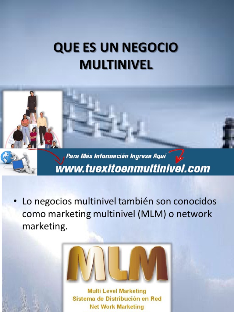 Que Es Un Negocio Multinivel - PPT | PDF