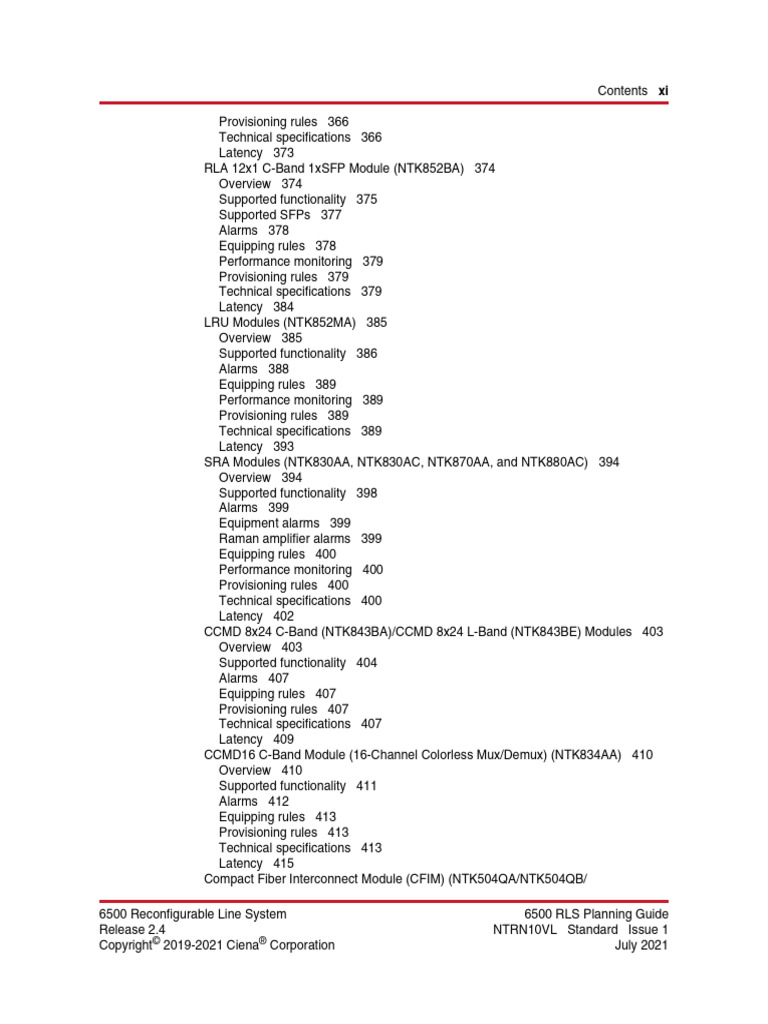 Ciena - RLS Planning - Guide - Part-2 | PDF | I Pv6 | Wavelength ...