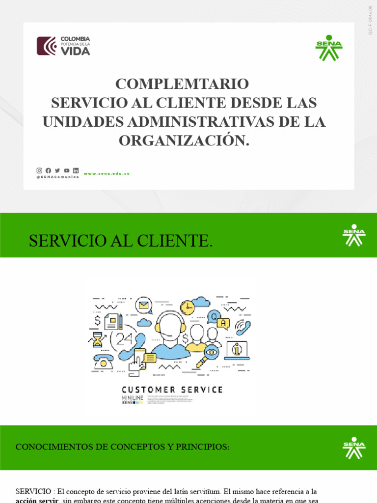 Presentacion Servicio Al Cliente | PDF