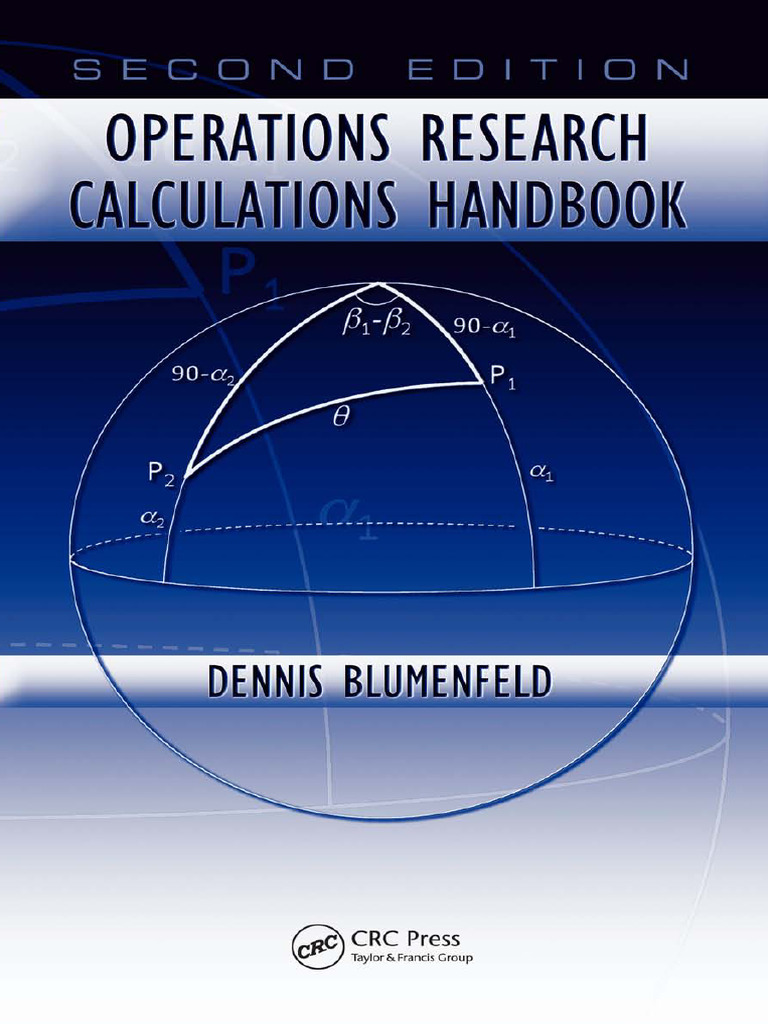 Operations Research Calculations Handbook | PDF | Probability Distribution | Integral