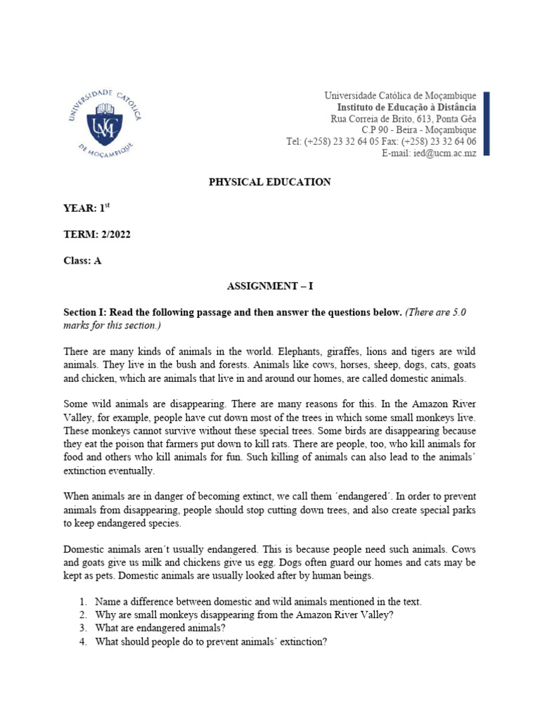 ASSIGNMENT I - Class | PDF | Writing | Alphabet