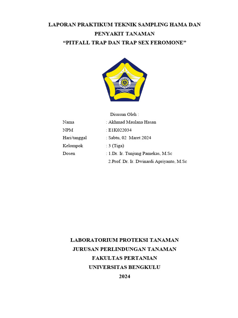 Laporan Pitfall Trap | PDF