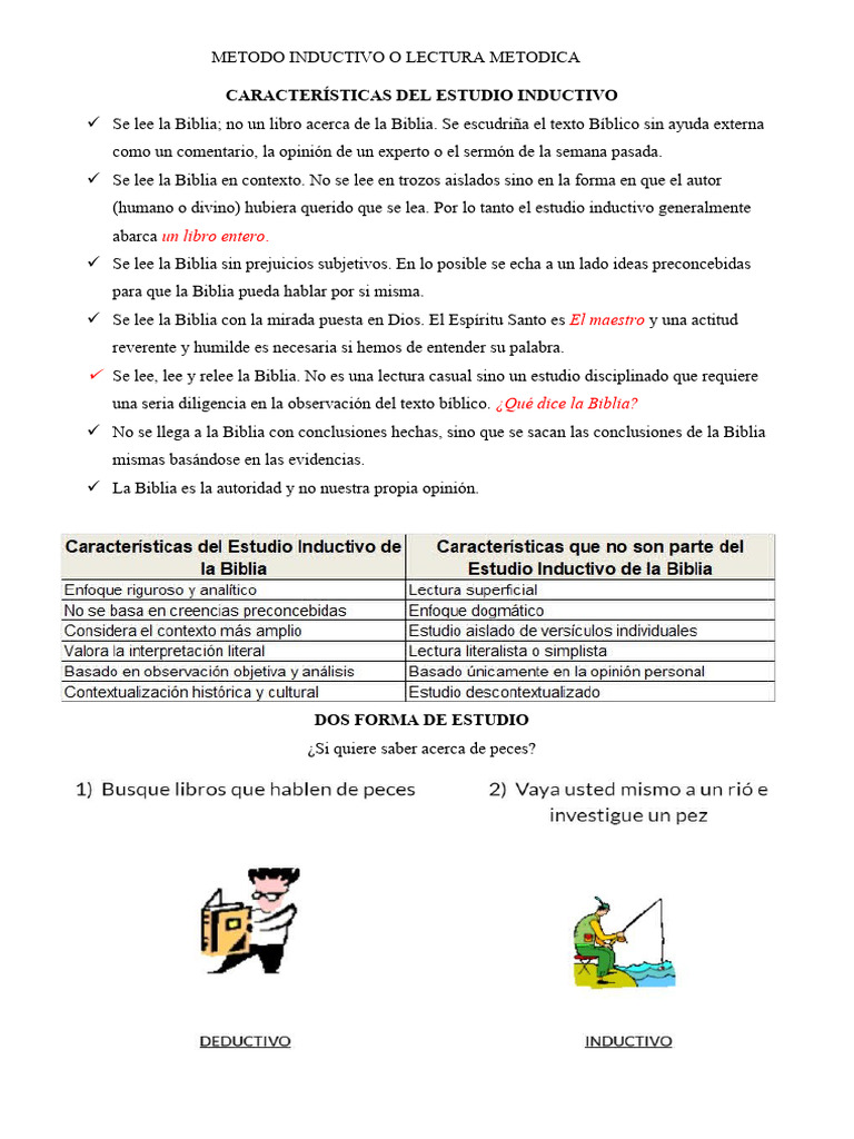 Metodo Inductivo o Lectura Metodica | PDF | Biblia | Crítica textual