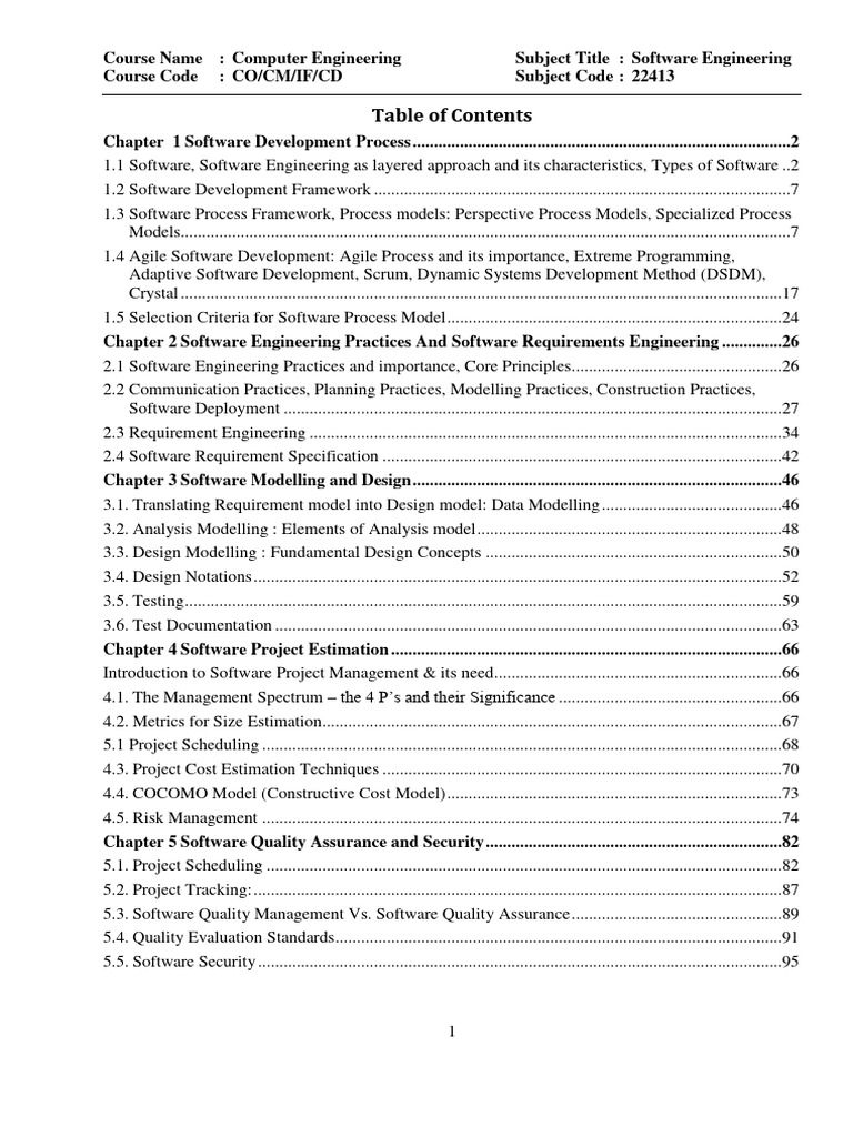 SEN Notes (Unit1 To 5) | Download Free PDF | Software Development ...