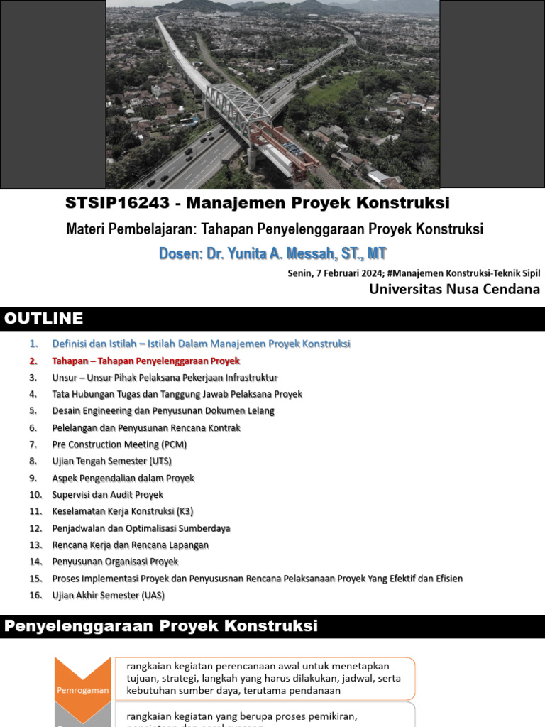 Manajemen Proyek Konstruksi 2 | PDF