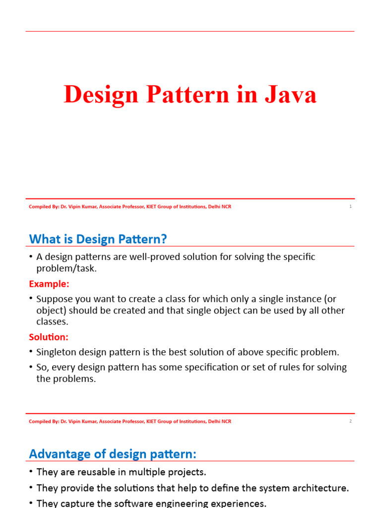 Design Pattern Pdf Class Computer Programming Method Computer
