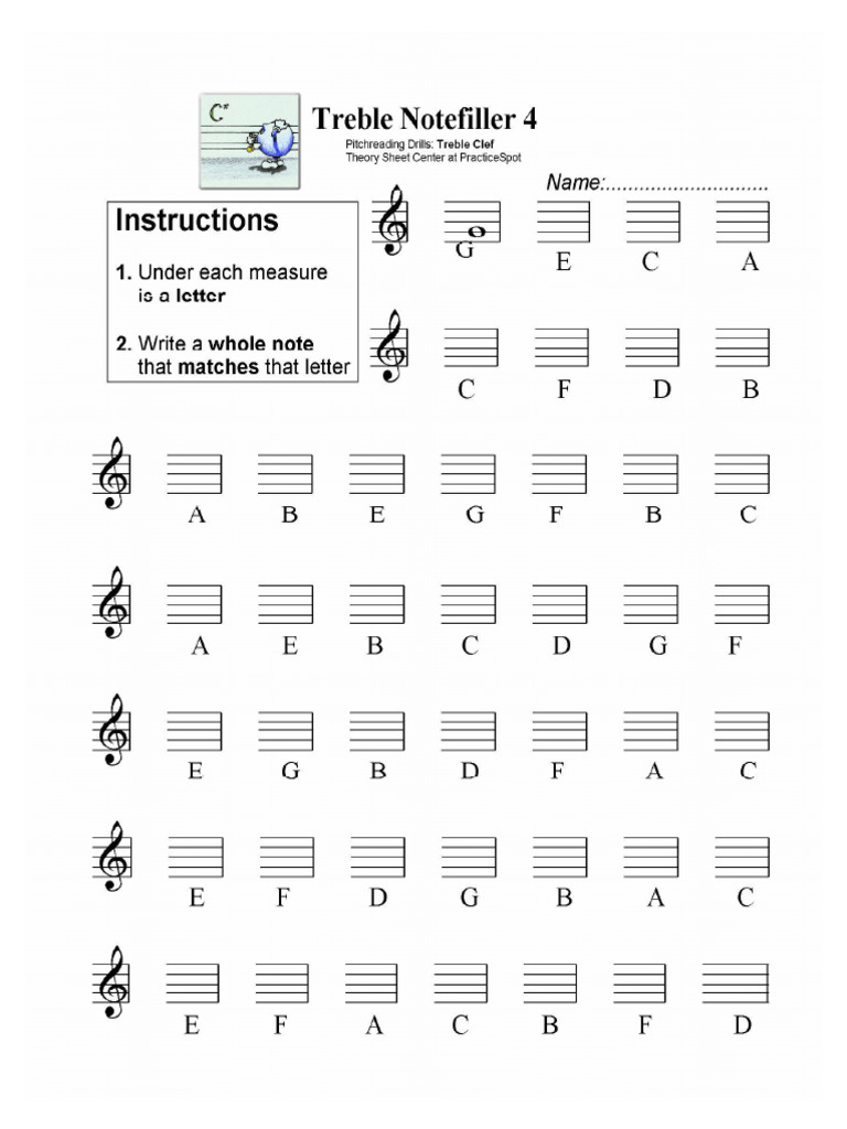 Treble Notefiller 4 | PDF