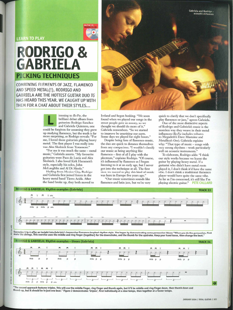 Picking Techniques - Rodrigo e Gabriela | PDF