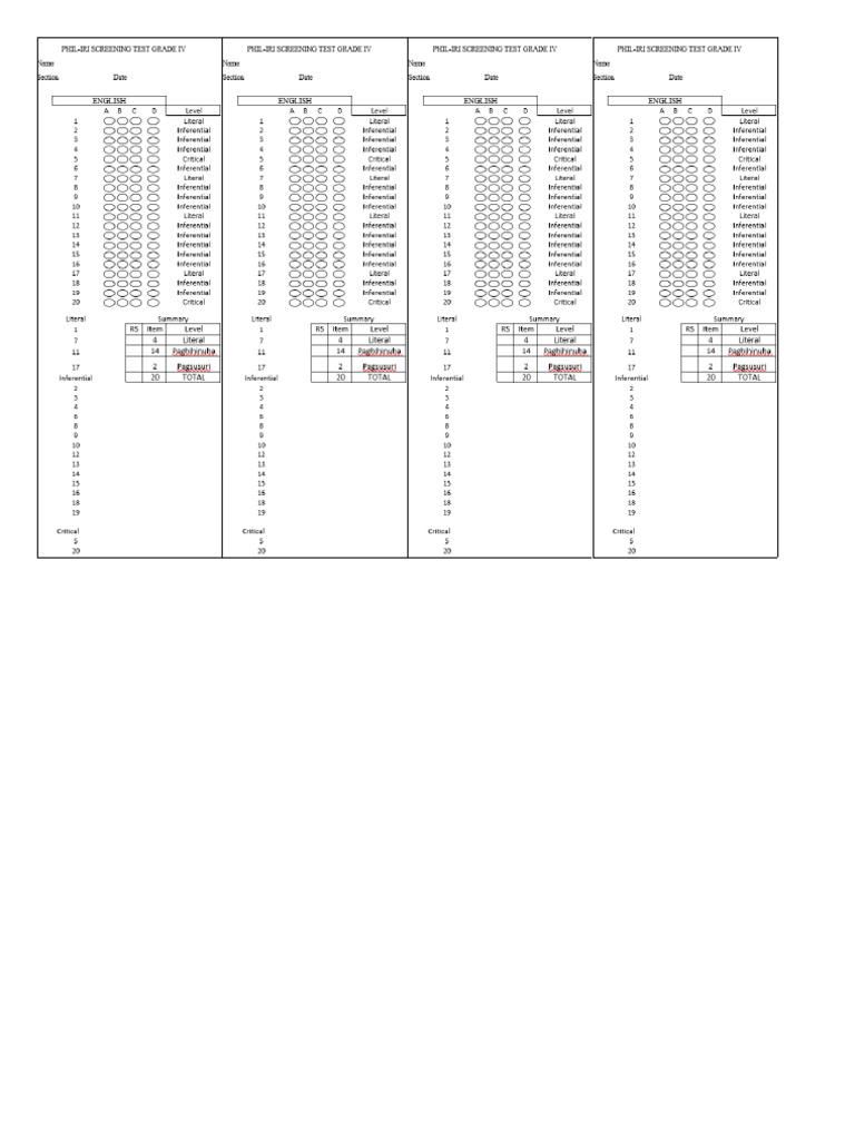 GST Answer Sheet | PDF