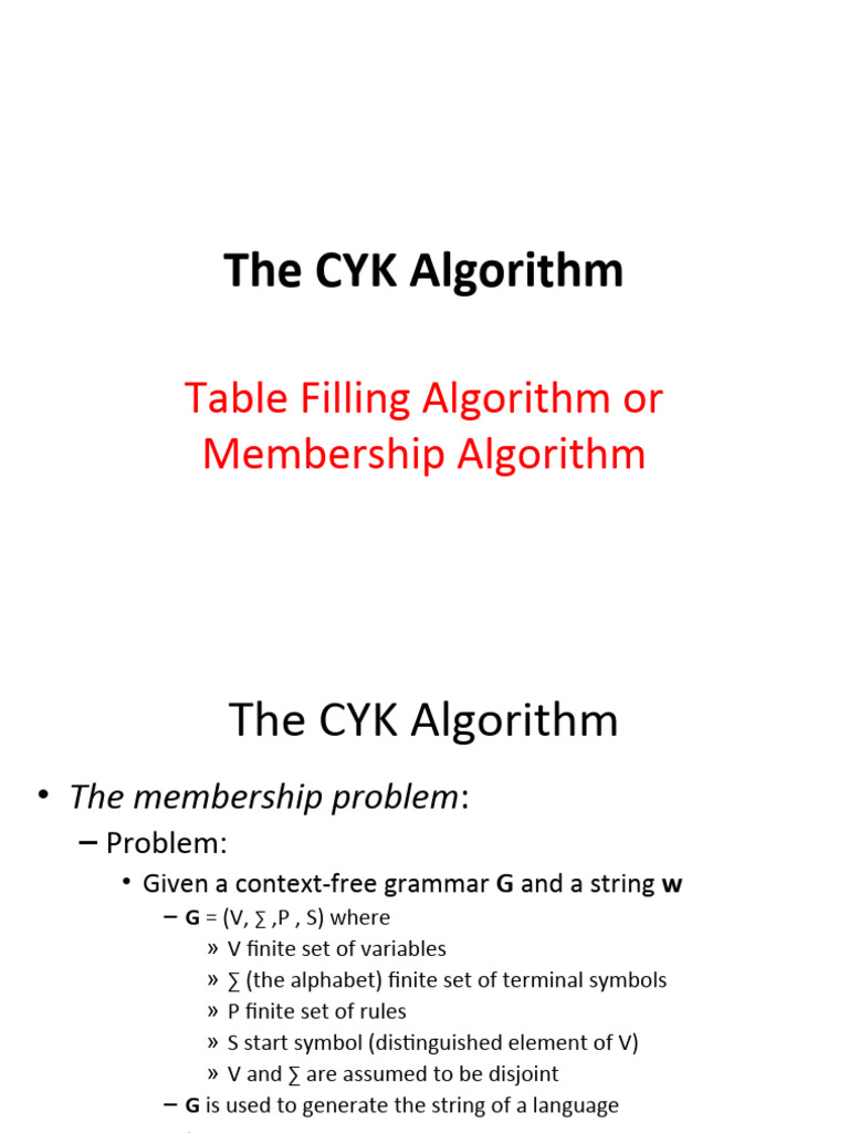 26-CYK Algorithm-20-02-2024 | Download Free PDF | Syntax | Applied Mathematics