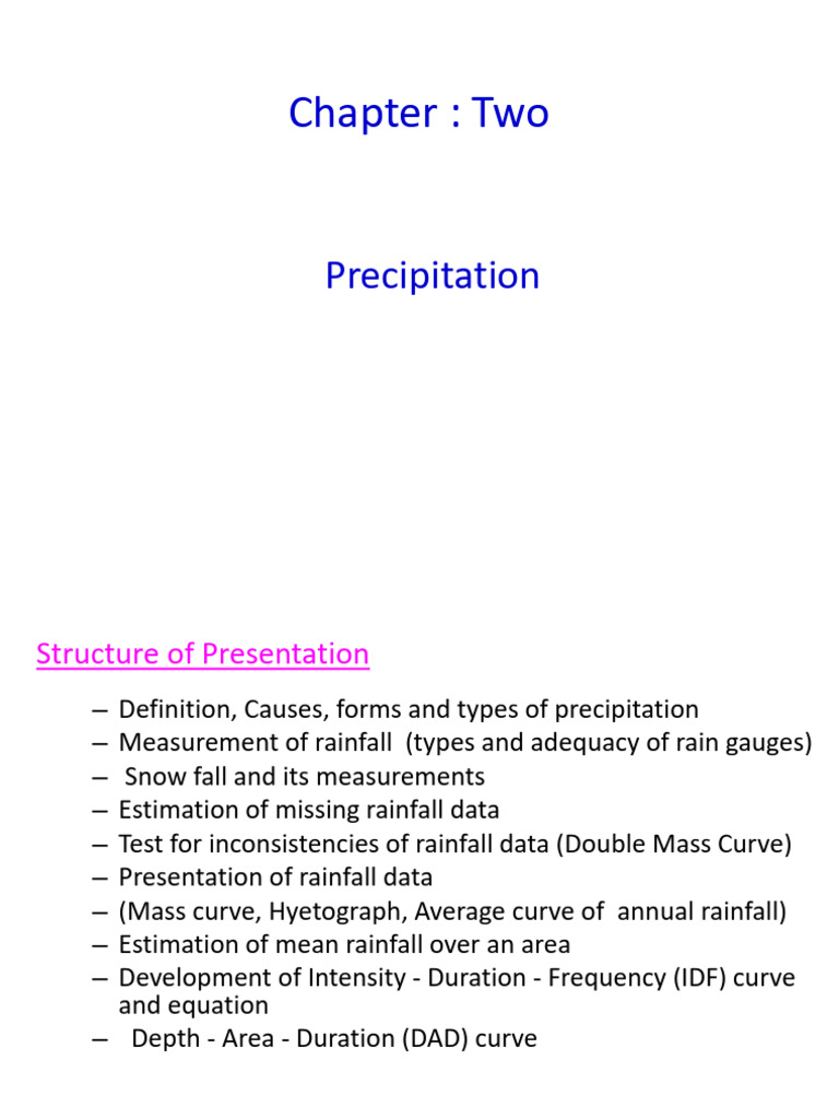 2 Chapter | PDF | Precipitation | Rain