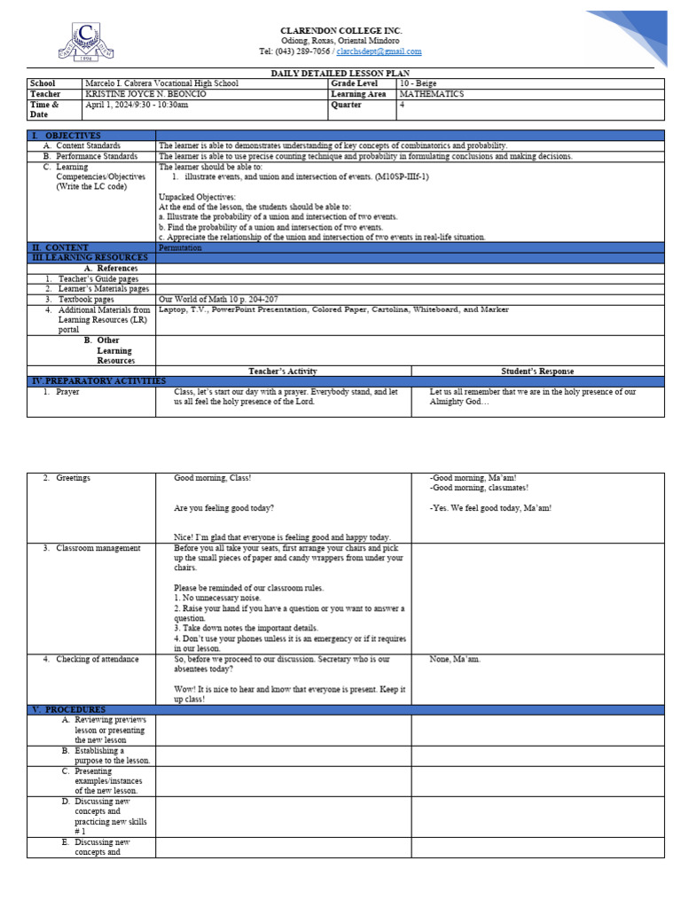 Grade 10 DLP | Download Free PDF | Learning | Behavior Modification