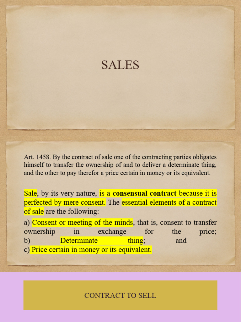Sales Notes Part 1 Ppt | PDF | Lease | Foreclosure