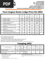 Berg River Resort Pricelist 2025 2026 | PDF