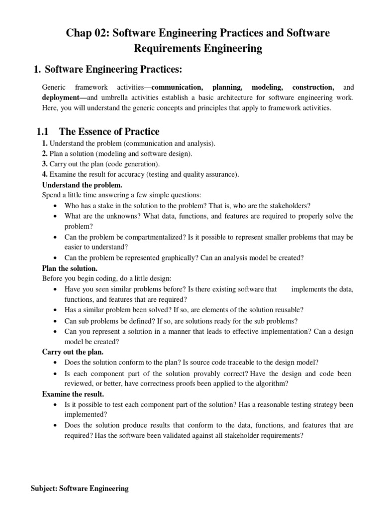 Chapter 2 Requirement Engineering Process | PDF | Conceptual Model ...