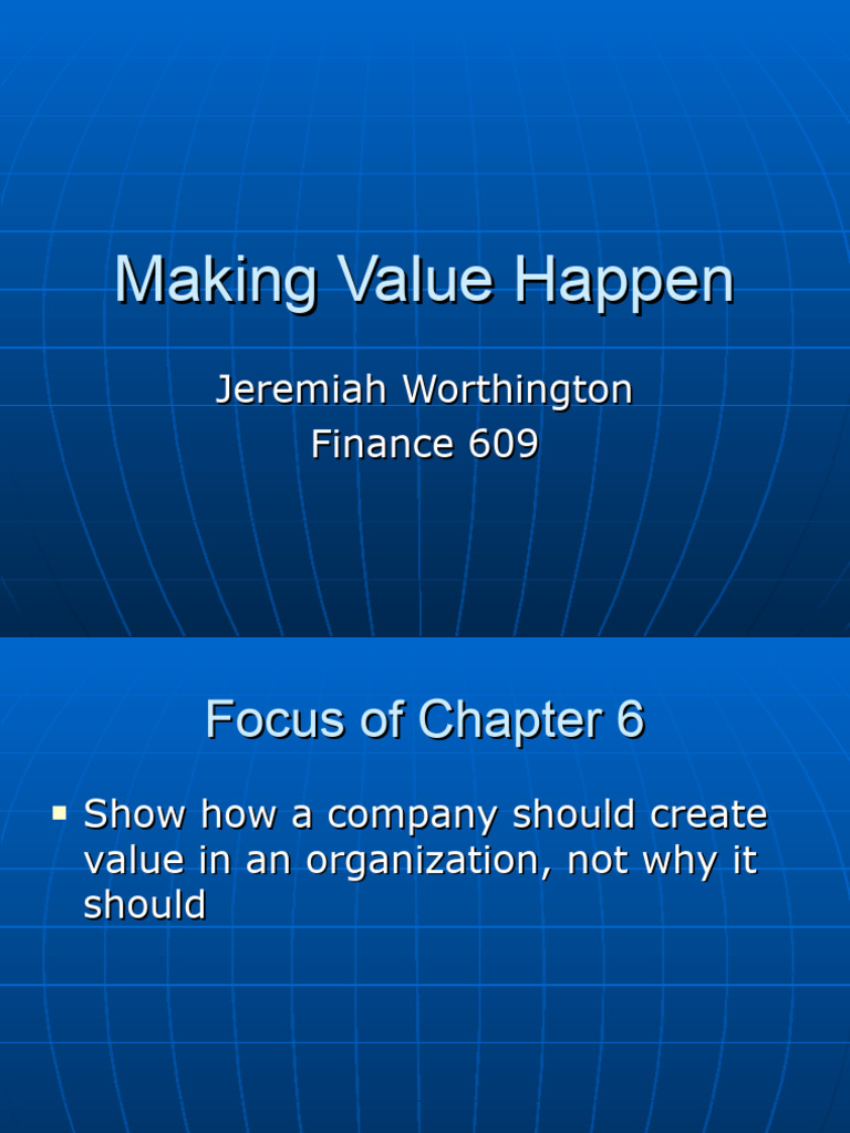 Chapter 6 Presentation | PDF | Performance Indicator | Incentive