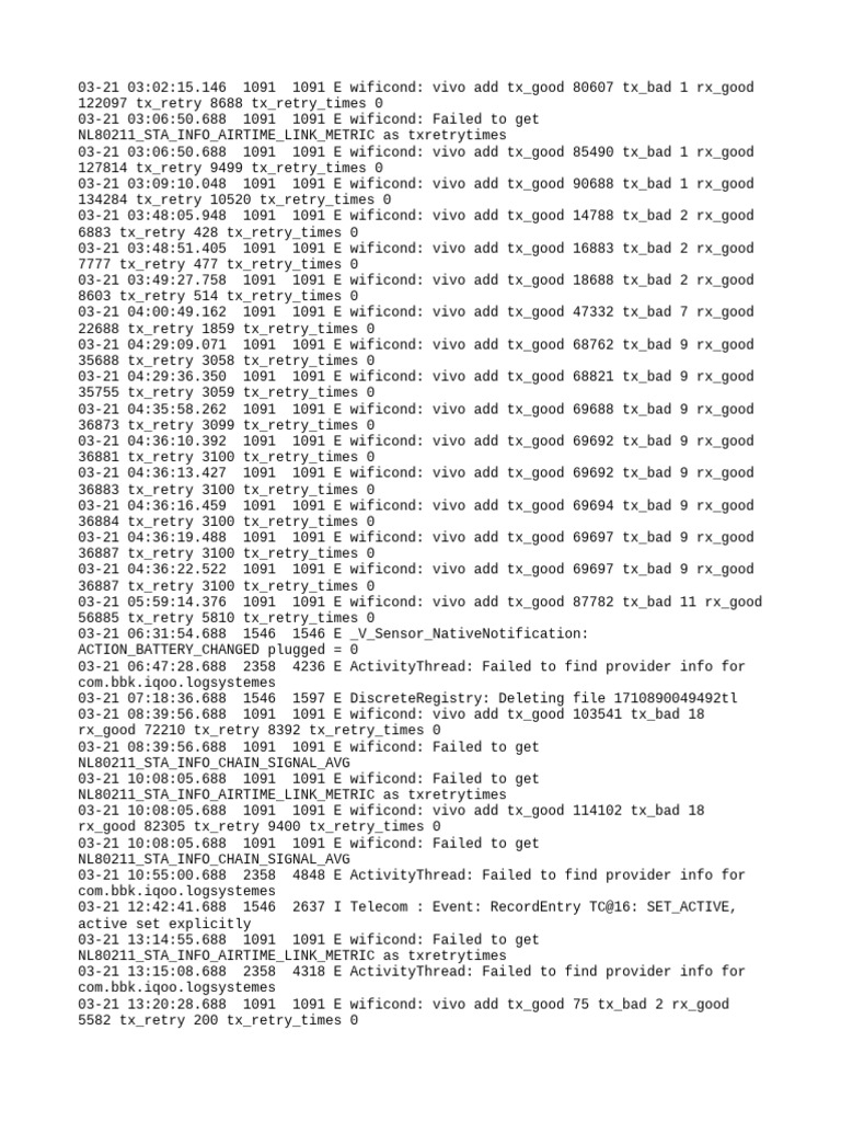 WiFi Connection Error Logs | PDF | Arm Architecture | Computer Architecture