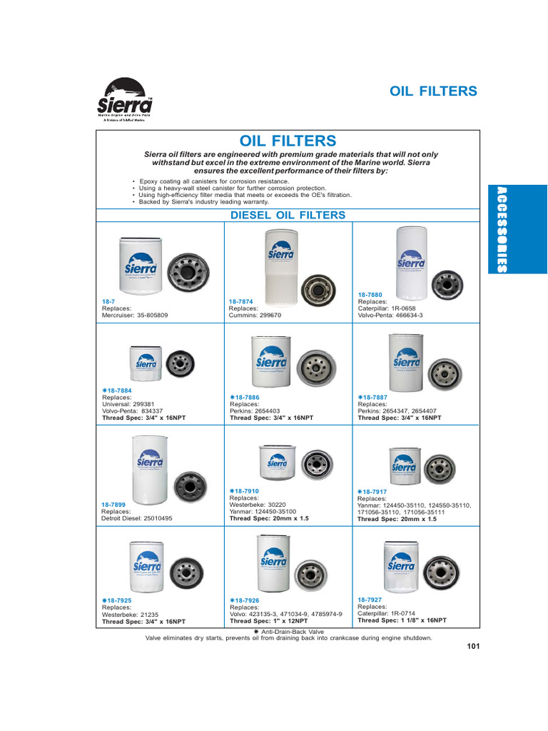 Sierra Filters | PDF | V8 Engine | Engines