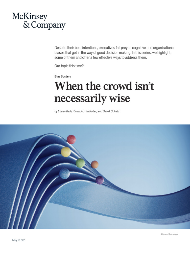 Bias Buster When The Crowd Isnt Necessarily Wise | PDF | Chief ...
