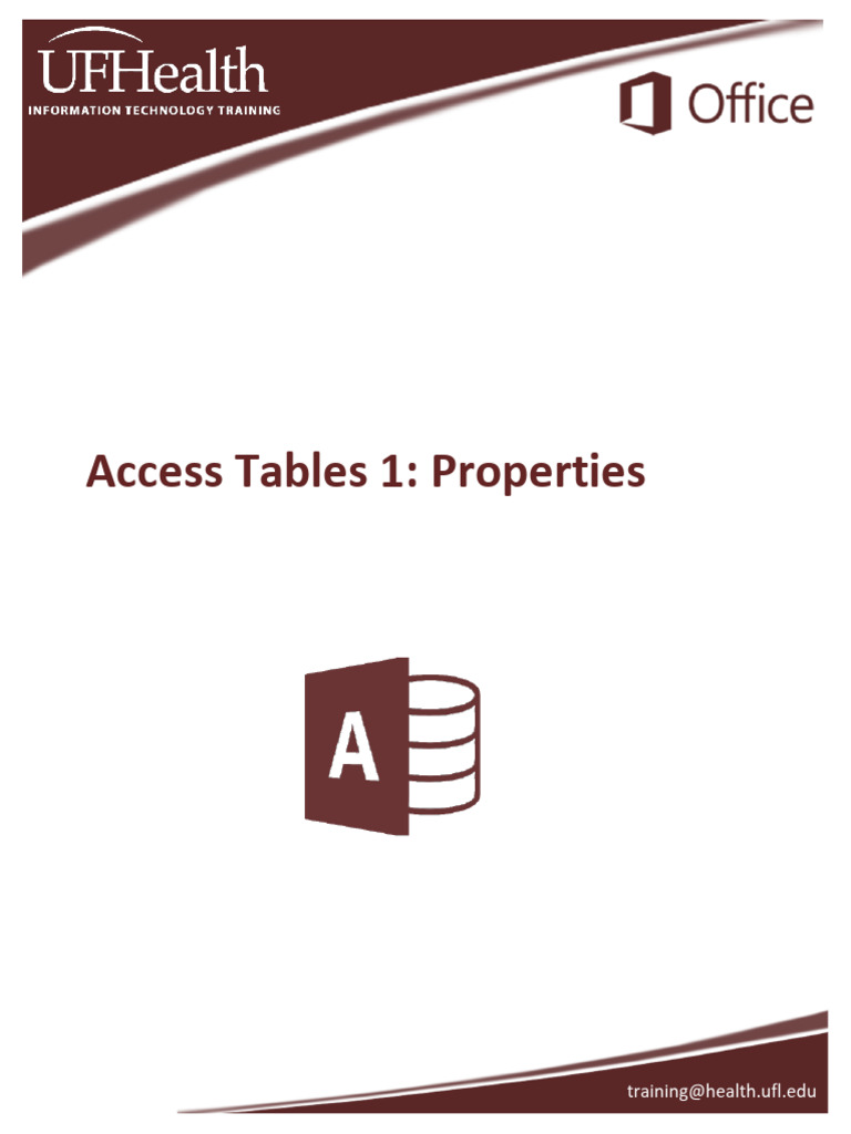 MS Access Field Propeties | PDF | Computer File | Data Type