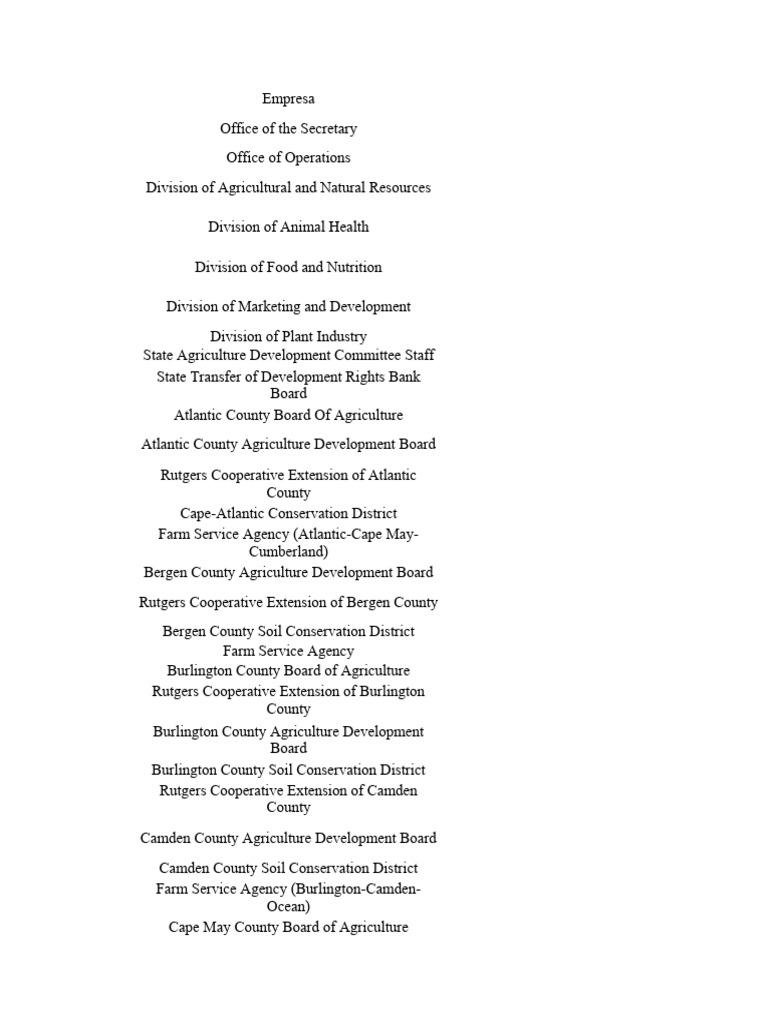 Base de Datos New Jersey | PDF | New Jersey | Agriculture