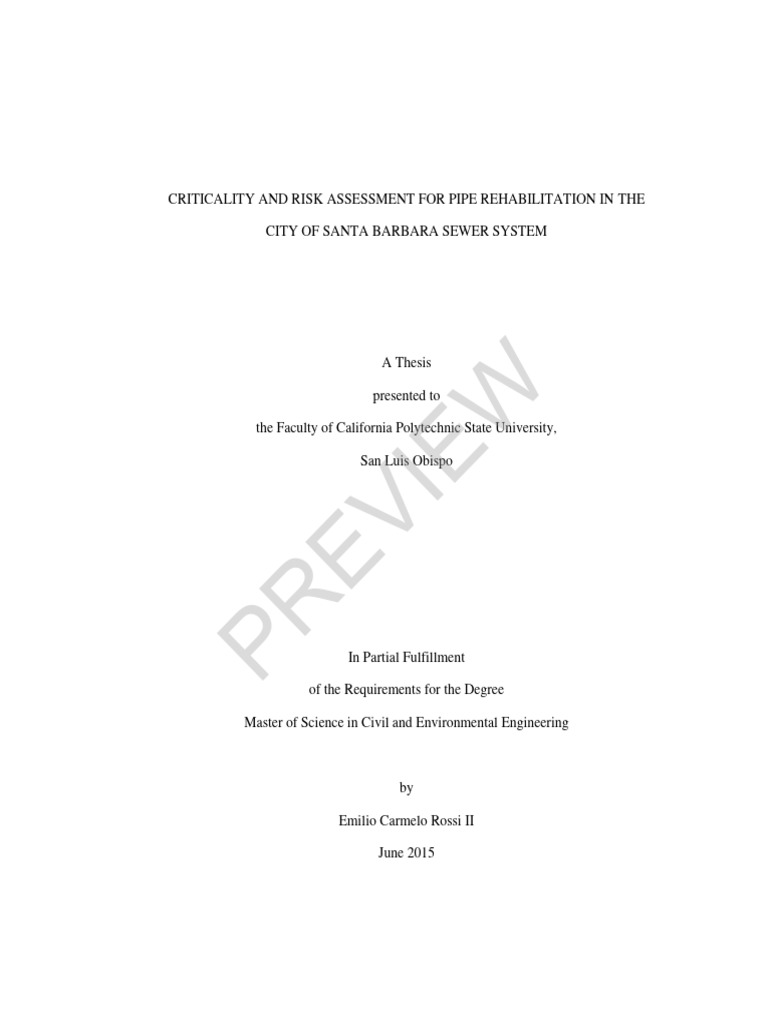Perfprmance Assessment Pdf Sanitary Sewer Infrastructure