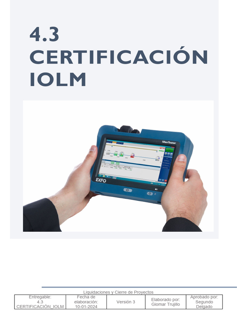 4.3 Certificacion_iolm - Instructivo v4 | PDF | Óptica